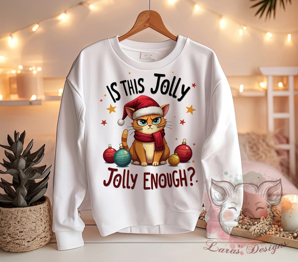 Cat Christmas, Jolly Cats, Holiday PNG, Christmas Clipart, Cute Cat ...