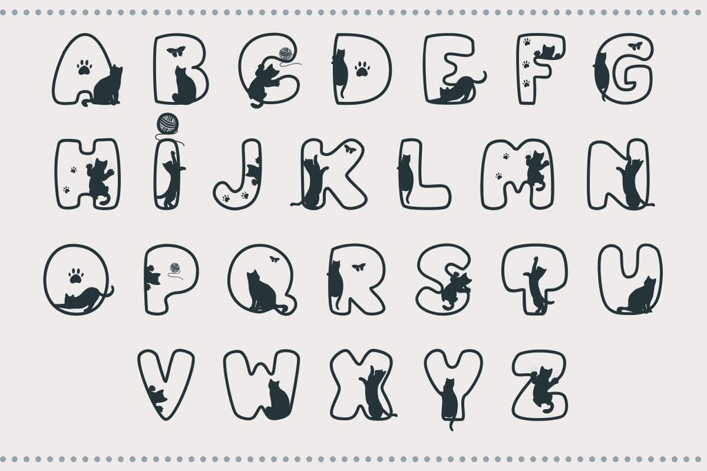 Cat Club – Cute Pet Lover Font for Cricut, Shirts, Tags & SVG Crafts ...