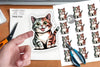Cat Mood Expressions Sticker - So Fontsy