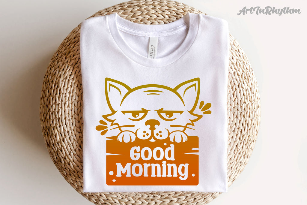 Cat svg, Good morning svg - So Fontsy