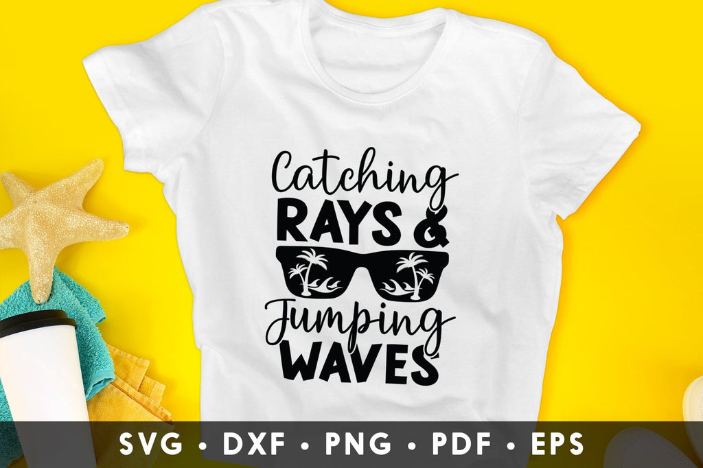 Catching Rays & Jumping Waves, Summer SVG - So Fontsy