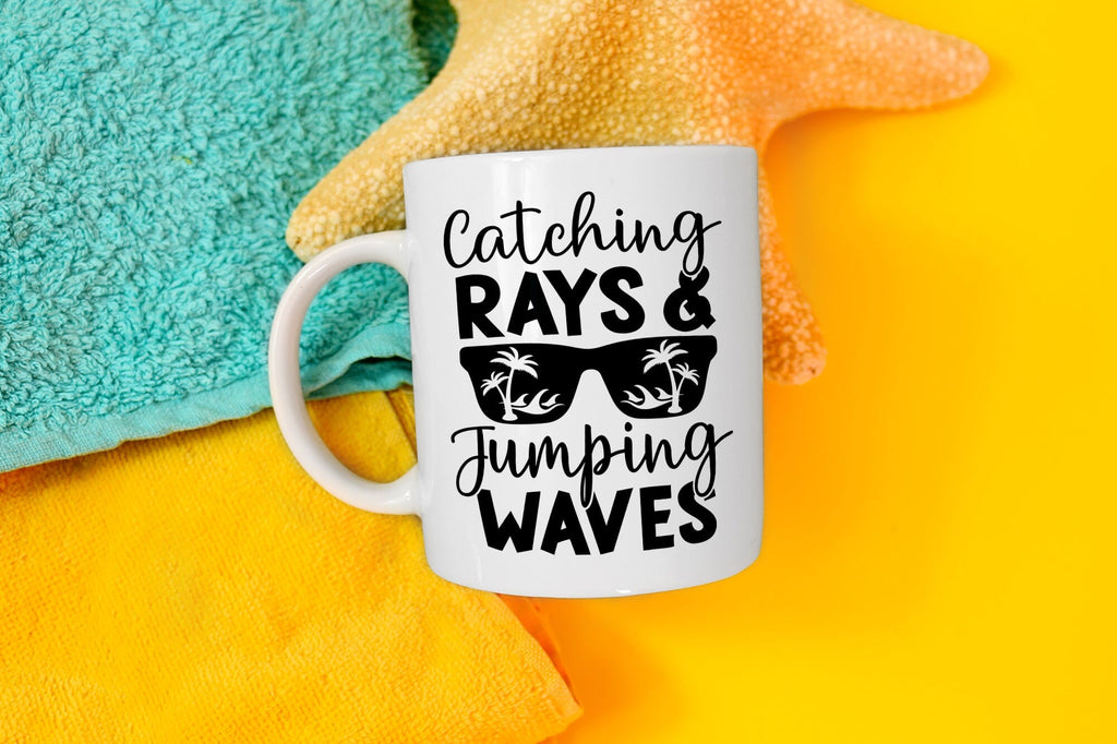 Catching Rays & Jumping Waves, Summer SVG - So Fontsy