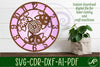 Cats wall clock laser cut files, SVG file. vector - So Fontsy
