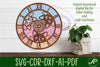 Cats wall clock laser cut files, SVG file. vector - So Fontsy