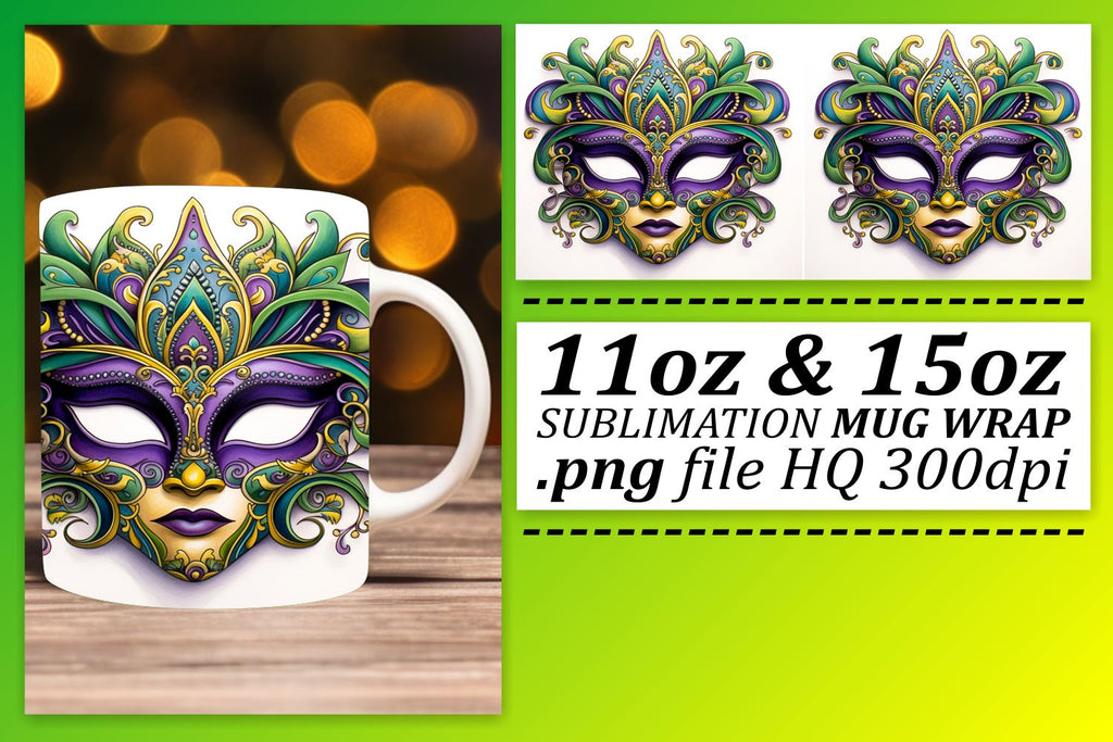 Celebrate in Color: Mardi Gras Mug Delights - So Fontsy