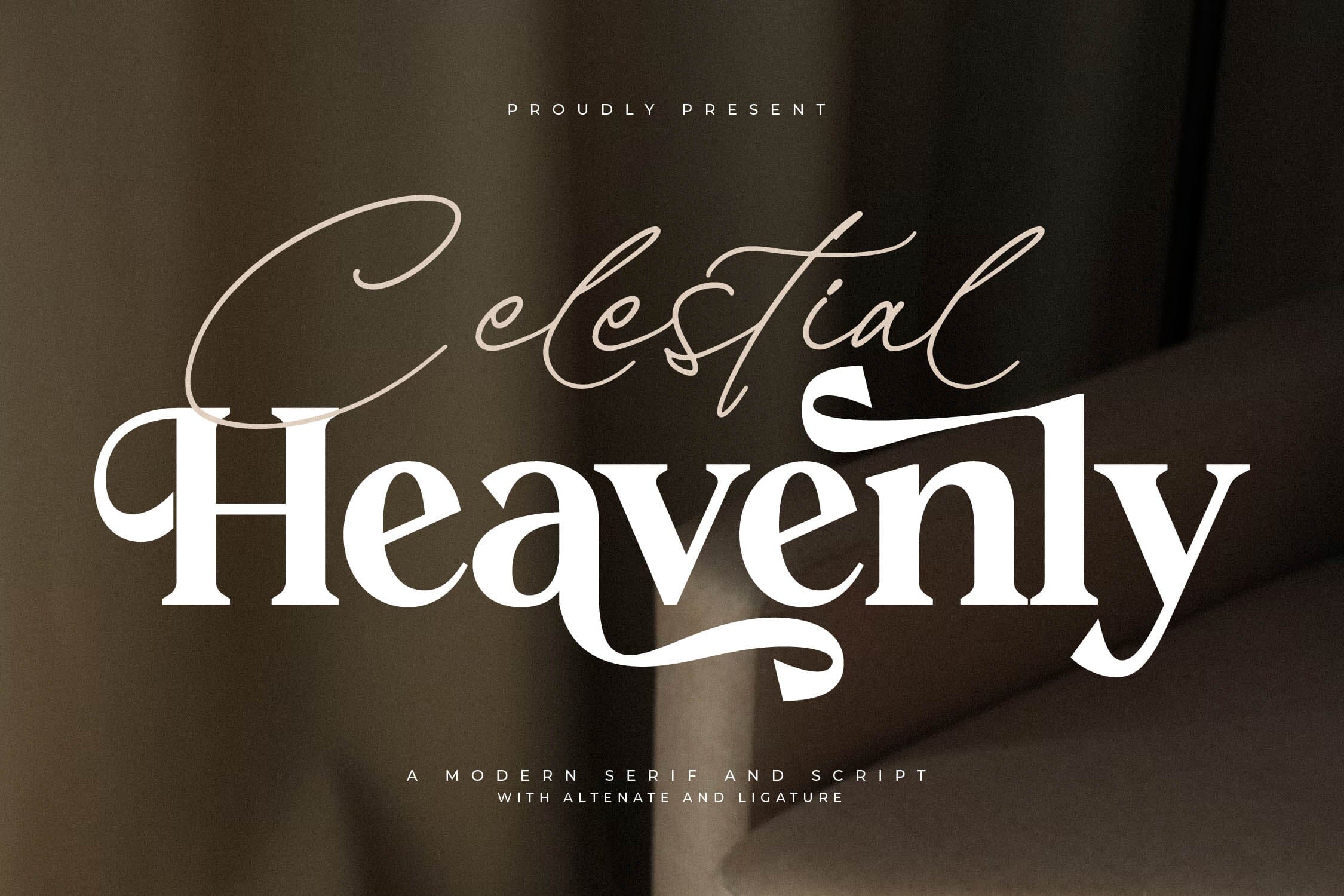 Celestial Heavenly Font Duo - So Fontsy