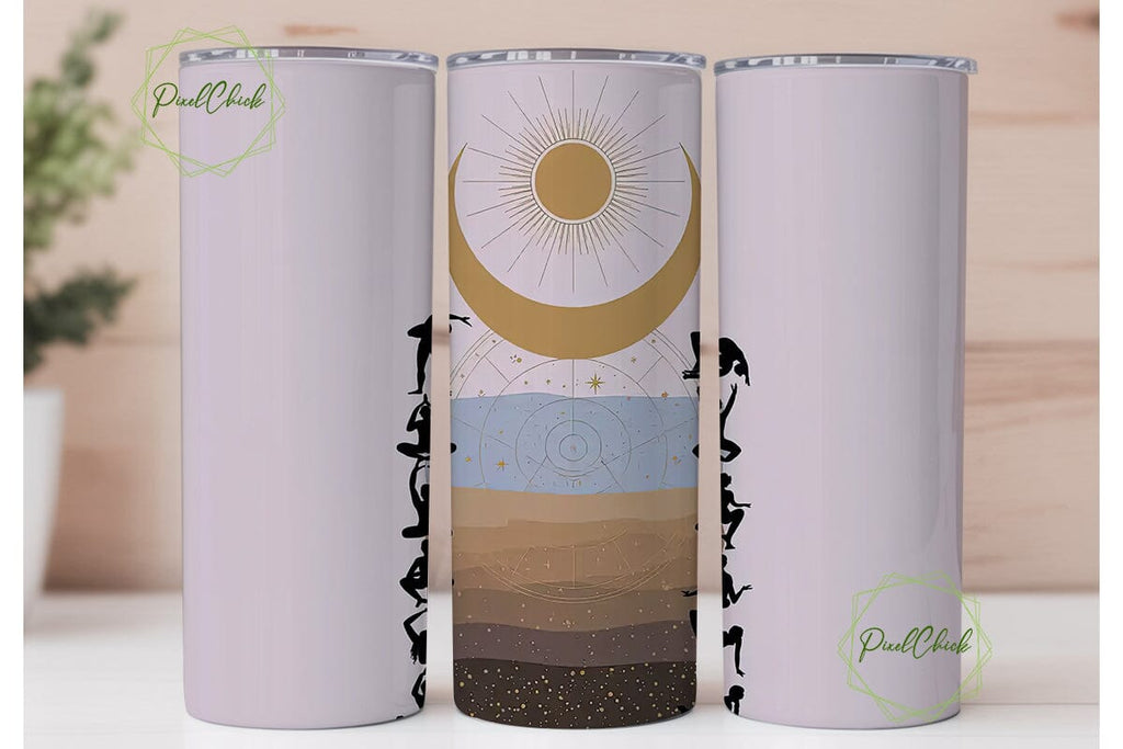 Celestial Yoga Poses 20oz Tumbler Wrap - So Fontsy
