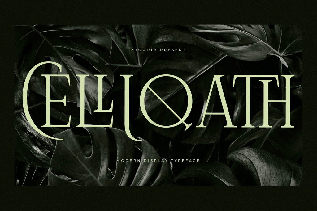 Celliqath Typeface - So Fontsy