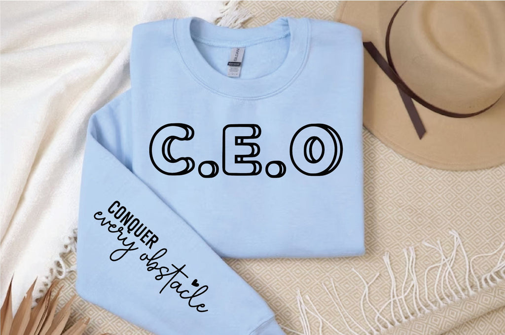 ceo, Motivational Sleeve Svg Design - So Fontsy