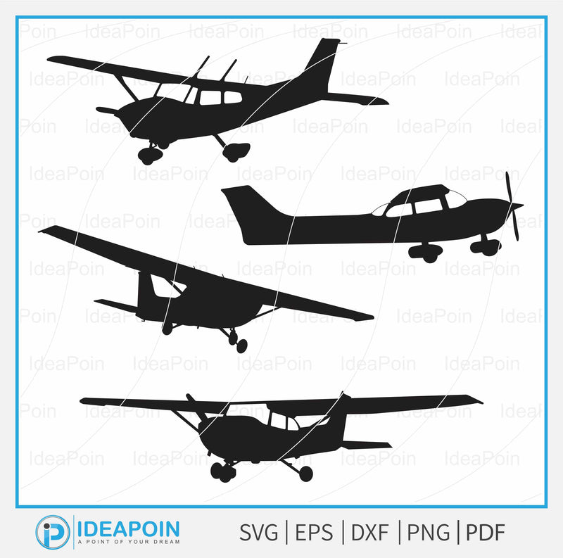 cessna c-172 svg, Skyhawk 172, Cessna 172 Vector, Cessna-172 aircraft ...