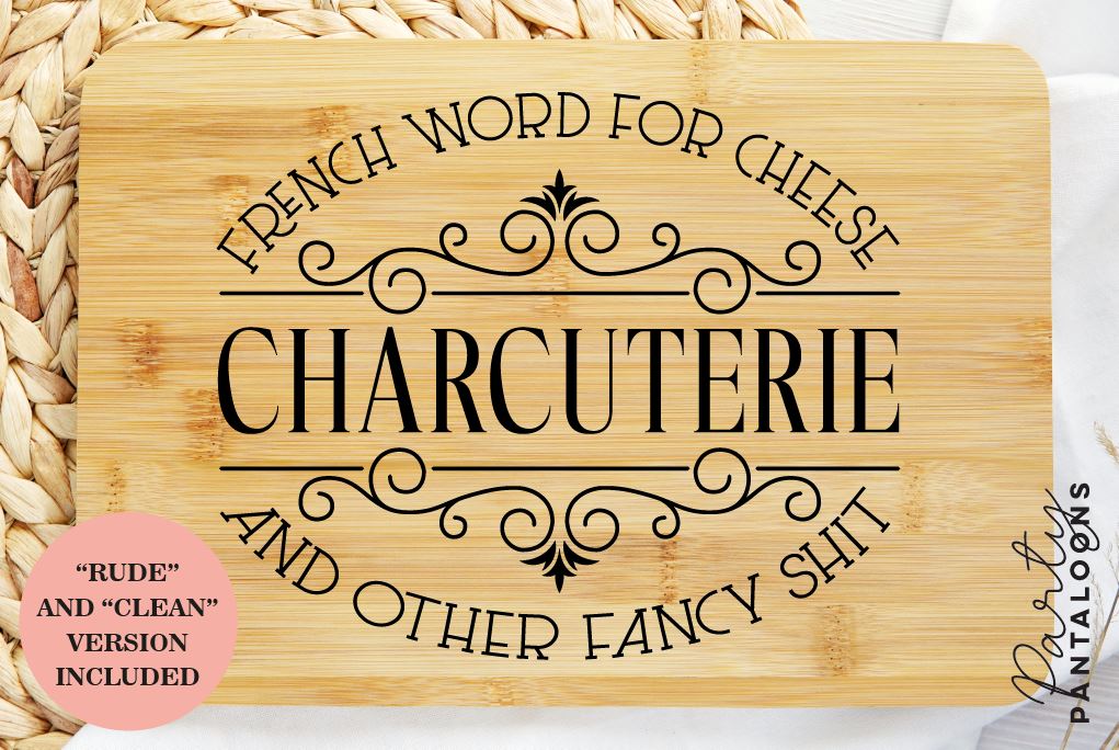 Charcuterie Board SVG | Cheese Board SVG - So Fontsy