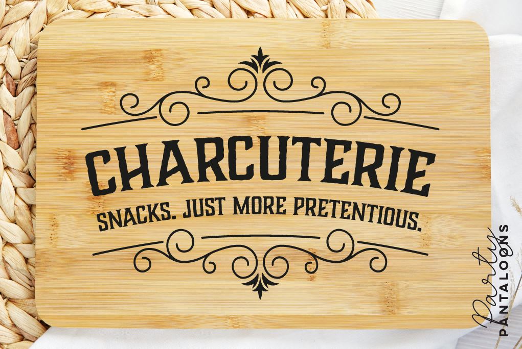 Charcuterie Board SVG | Cheese Board SVG - So Fontsy