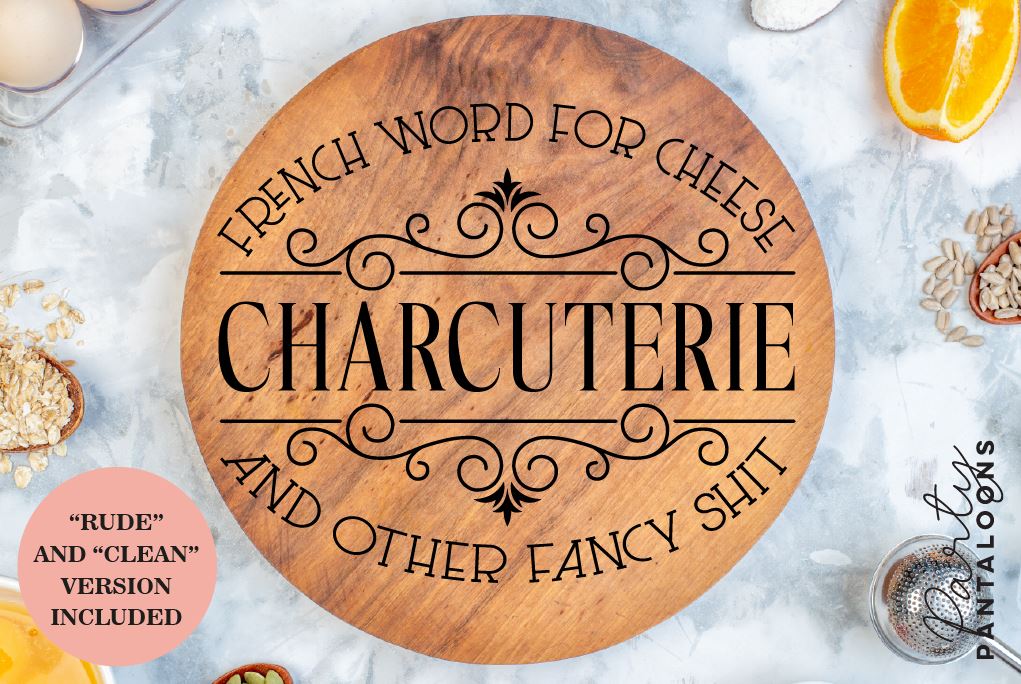 Charcuterie Board SVG | Cheese Board SVG - So Fontsy