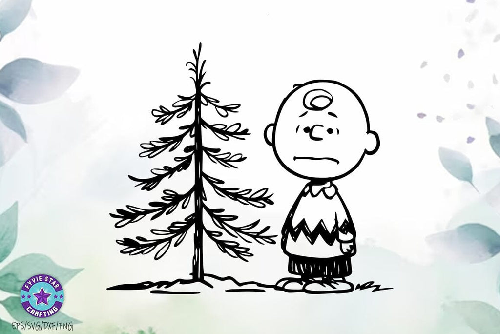 Charlie Brown's Sad Little Christmas Tree Illustration, Christmas Tree ...