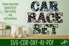 Checkered flag letters alphabet set x 52 - So Fontsy