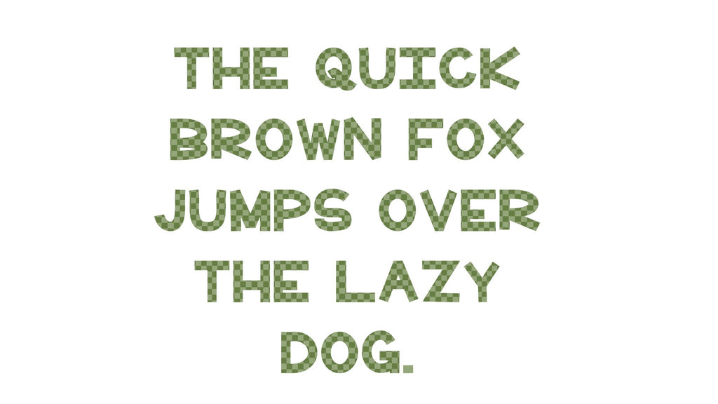 Checkered Letter Font - So Fontsy