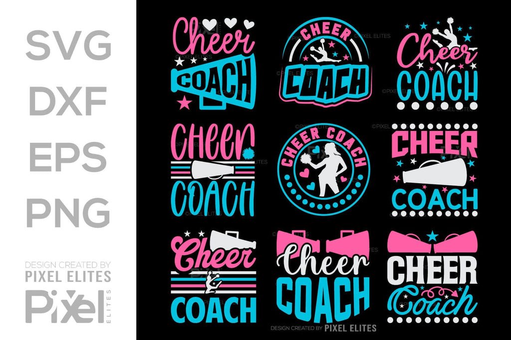 Cheer Coach SVG Cheerleading Cheer Life Bundle Cheer Team Cheer Quote ...