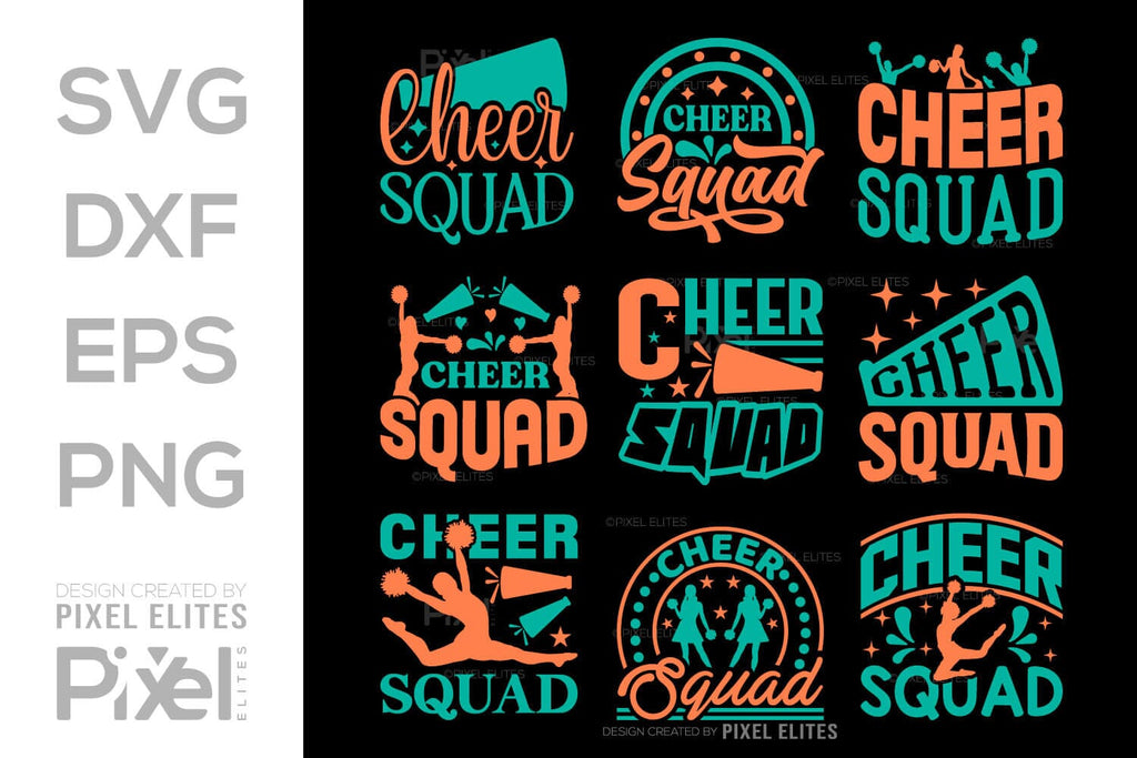 Cheer Squad SVG Cheerleading Cheer Life Bundle Cheer Team Cheer Quote ...