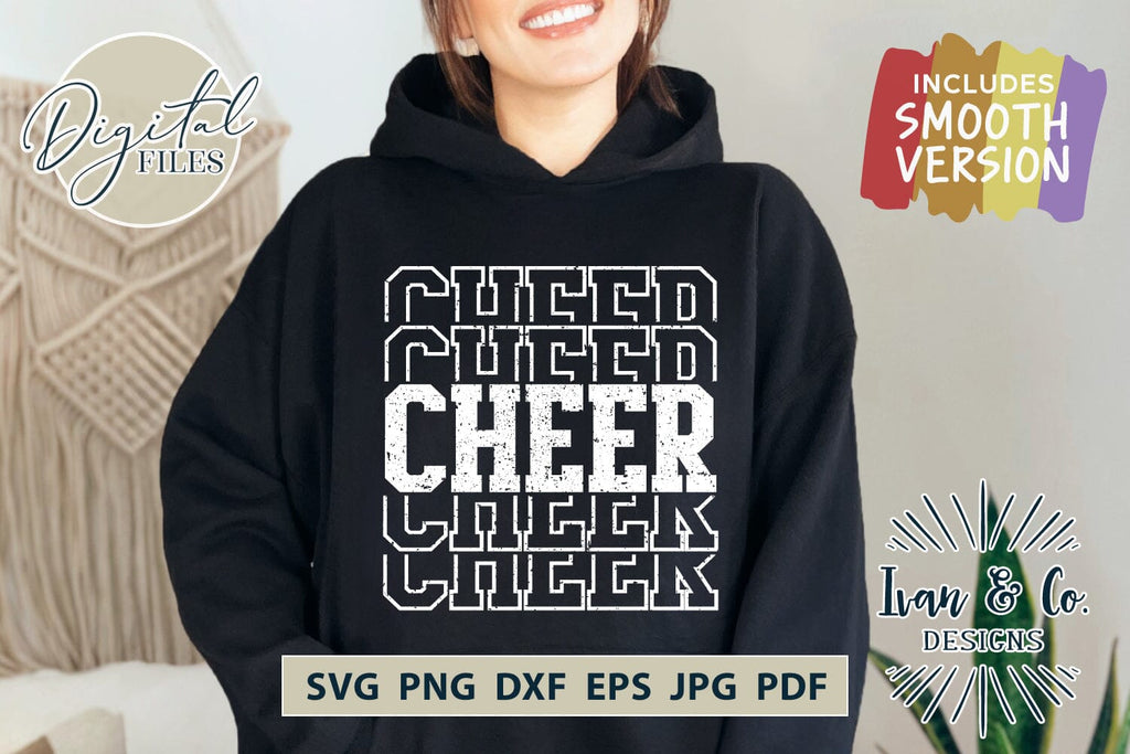 Cheer SVG Files, Stacked Cheer Svg, Cheerleading Svg, Cheerleader Girl ...