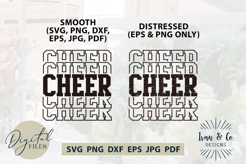 Cheer SVG Files, Stacked Cheer Svg, Cheerleading Svg, Cheerleader Girl ...