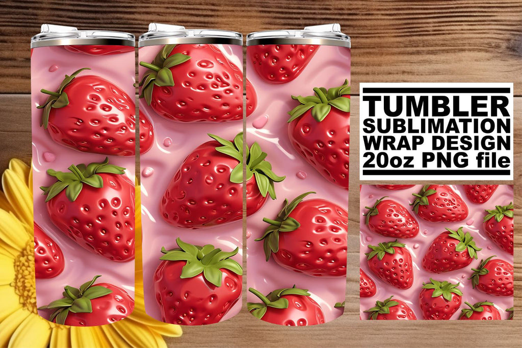 Cheerful Springtime Fruits Sublimation Design - So Fontsy