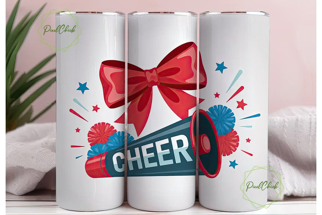 Cheerleader Megaphone 20oz Tumbler Wrap - So Fontsy