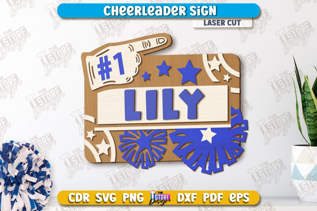 Cheerleader Signs Bundle | Personalized Signs | Wall Décor | Cheer Girl ...