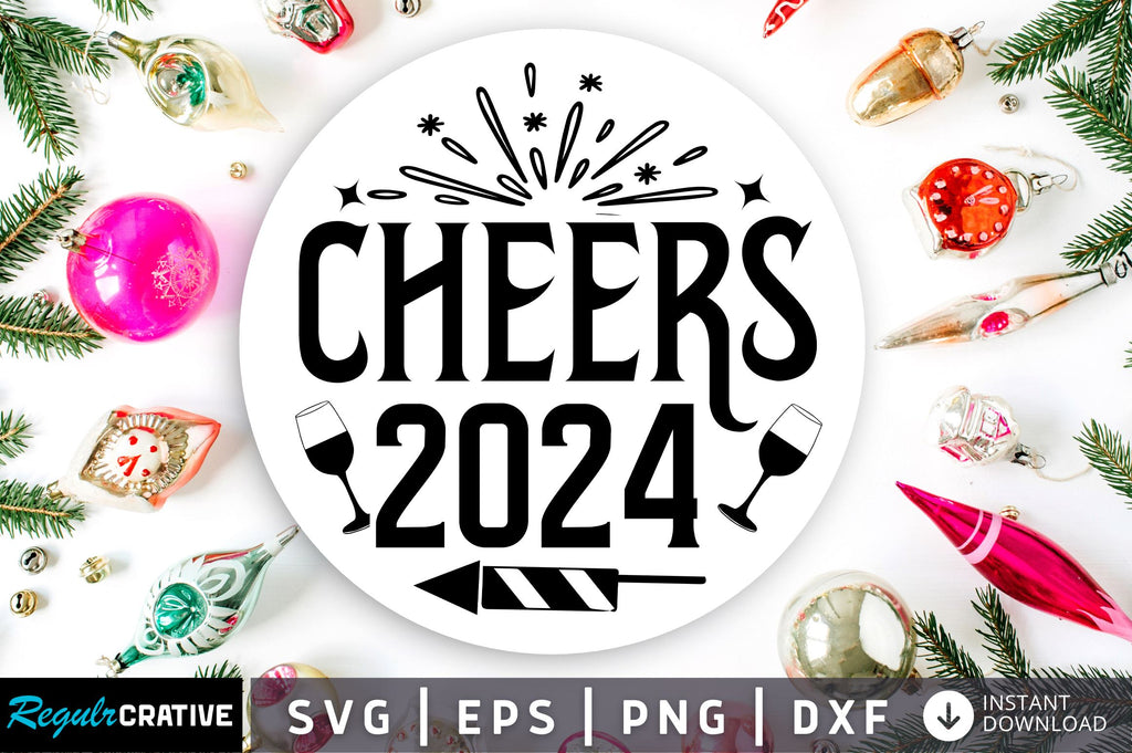 Cheers 2024 svg design - So Fontsy
