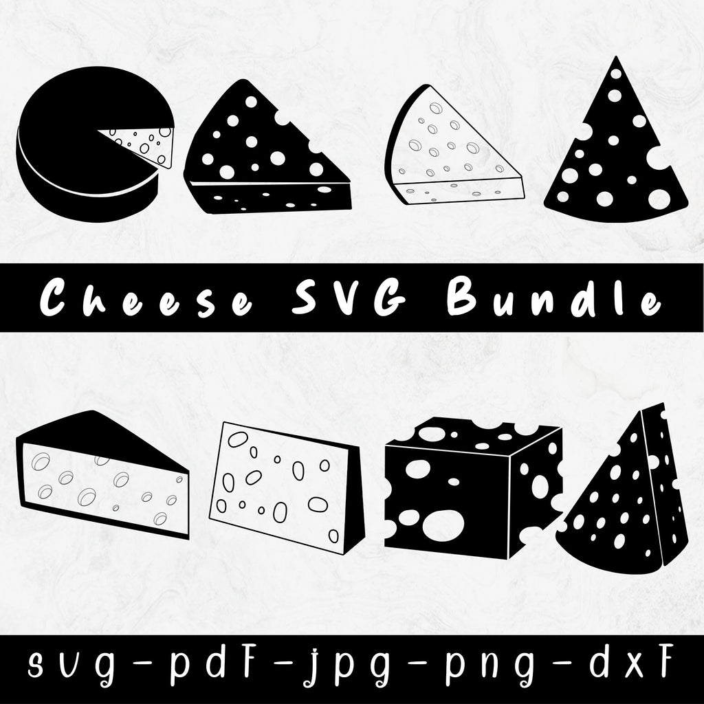 Cheese SVG, Cheese Outline SVG,Cheese Wedge svg, Cheese Cut File ...