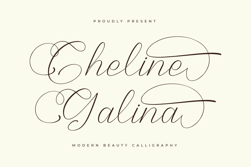 Cheline Galina - Modern Beauty Calligraphy - So Fontsy