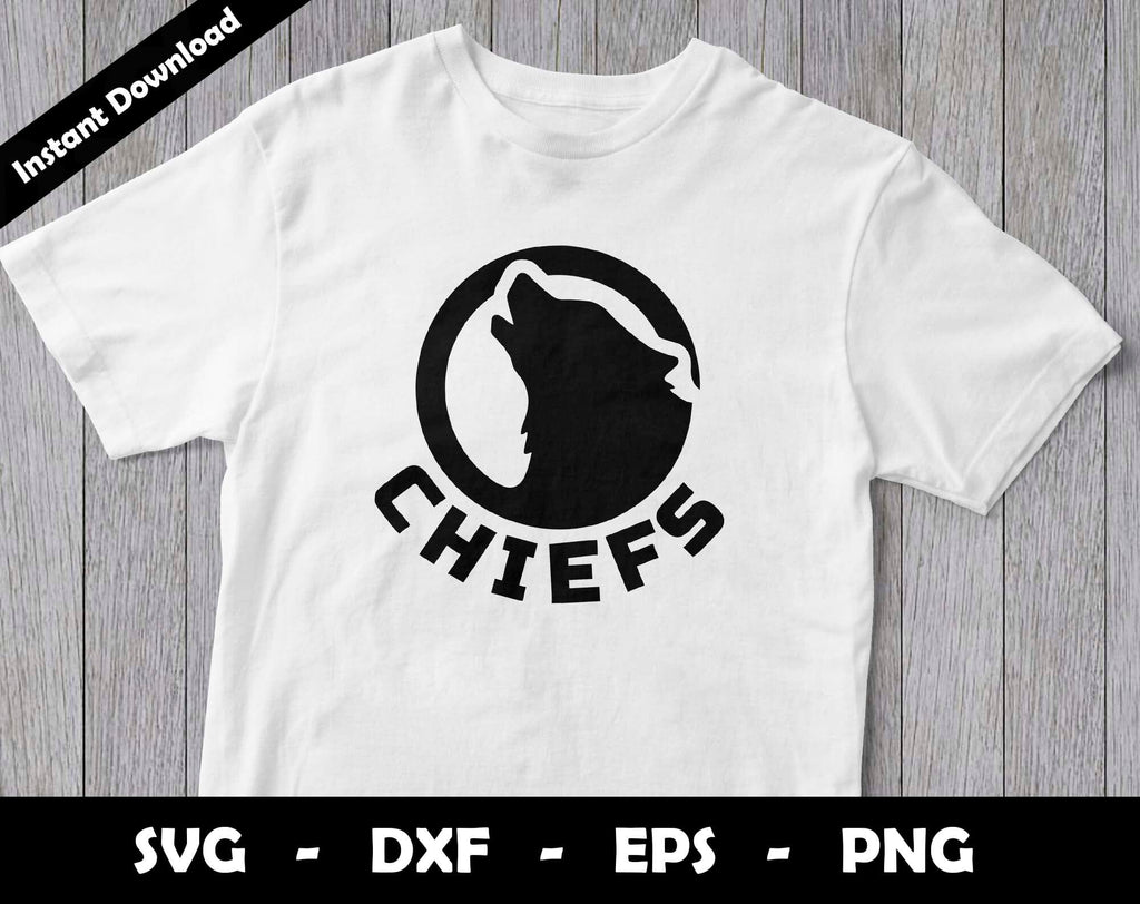 Chiefs SVG Cut File, Chiefs logo SVG Design, Chiefs Football Mascot, T ...