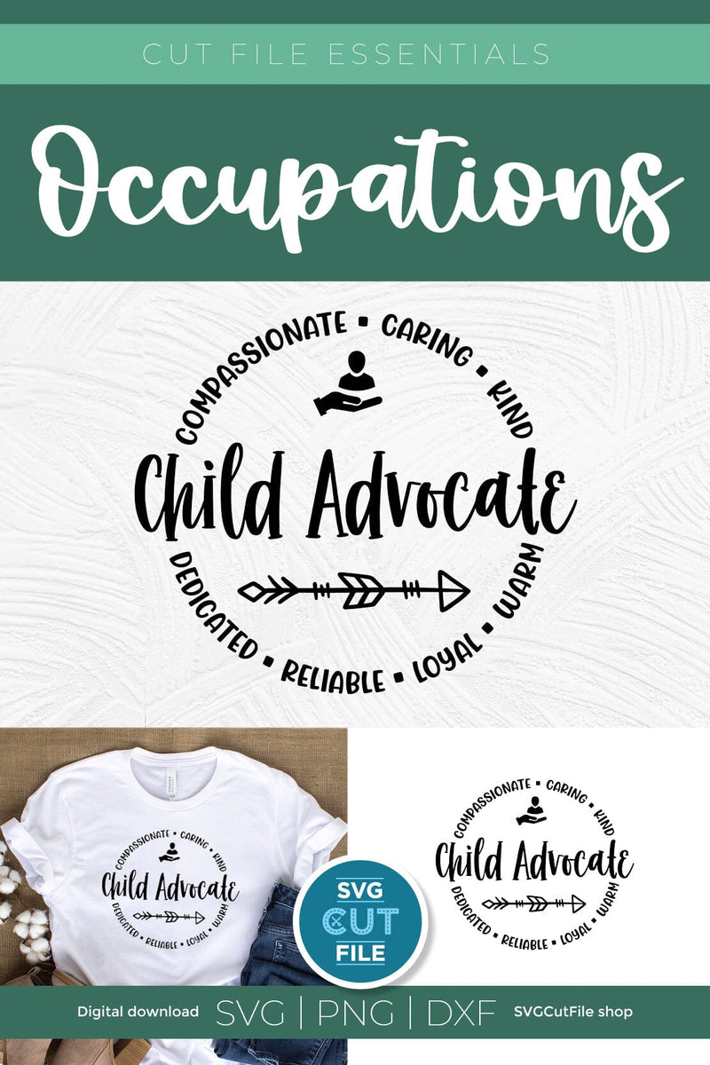 Child Advocate svg for Social Worker - So Fontsy