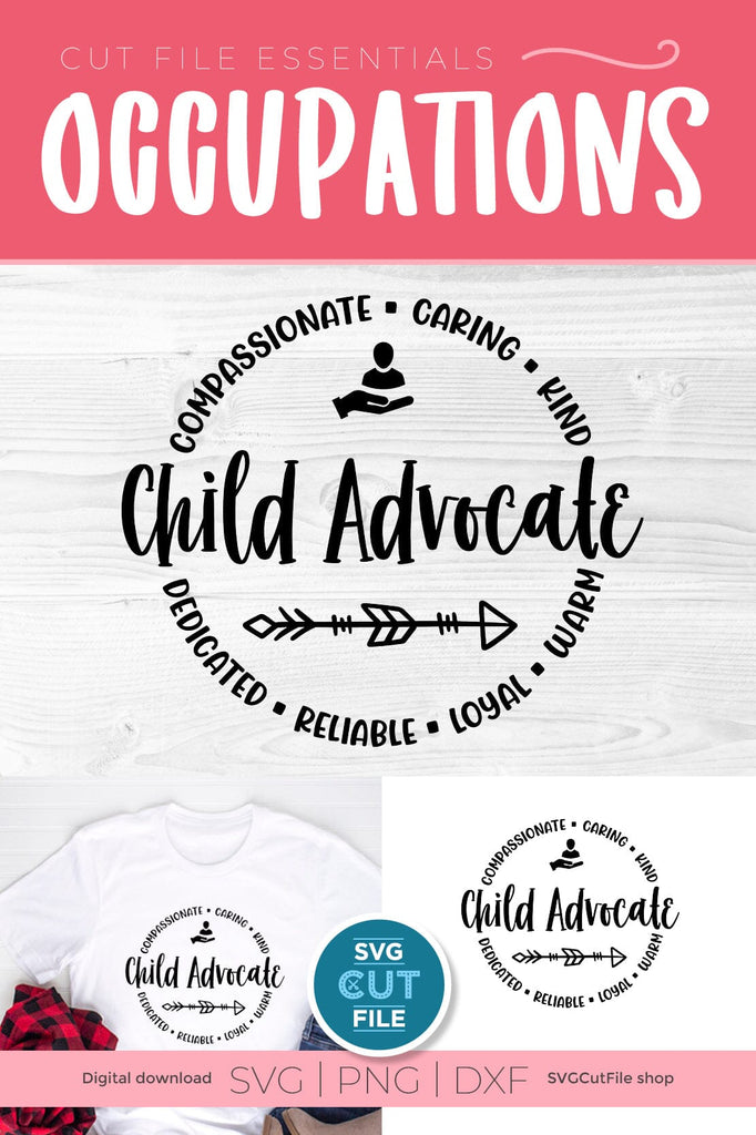 Child Advocate svg for Social Worker - So Fontsy