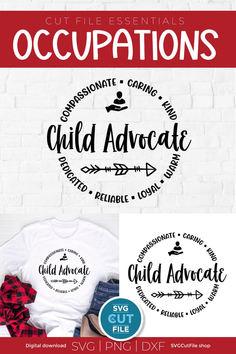 Child Advocate svg for Social Worker - So Fontsy