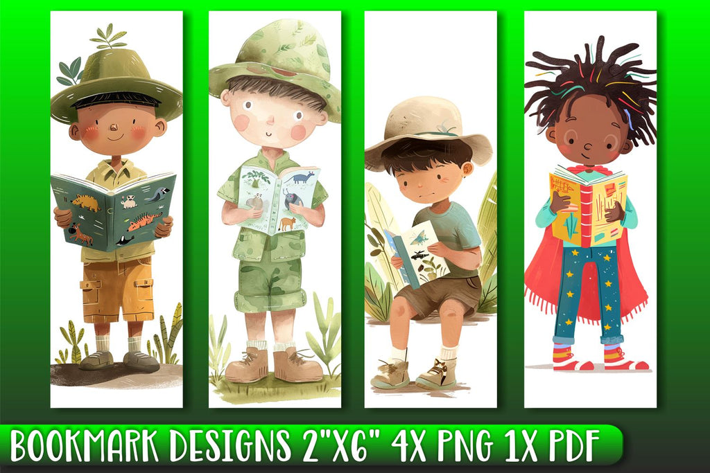 Child Character Bookmark Artistry - So Fontsy