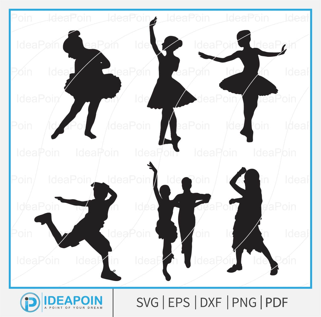 childen dance svg, Dance Silhouette, Dancing Children Svg Bundle, kind ...