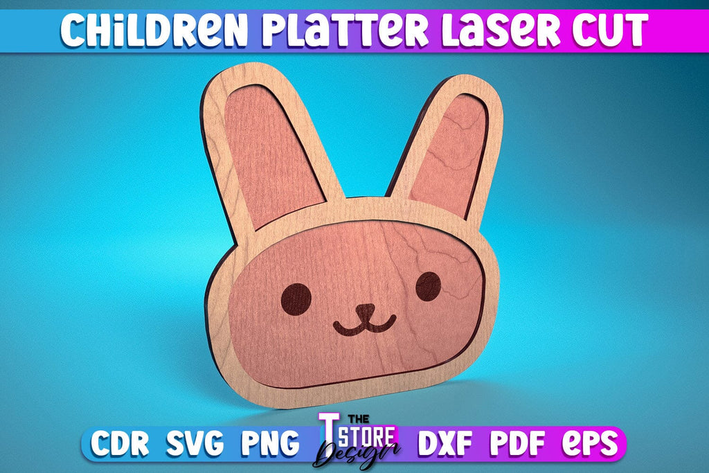 Children Platter Laser Cut | Platter Laser Cut Design | CNC Files - So ...