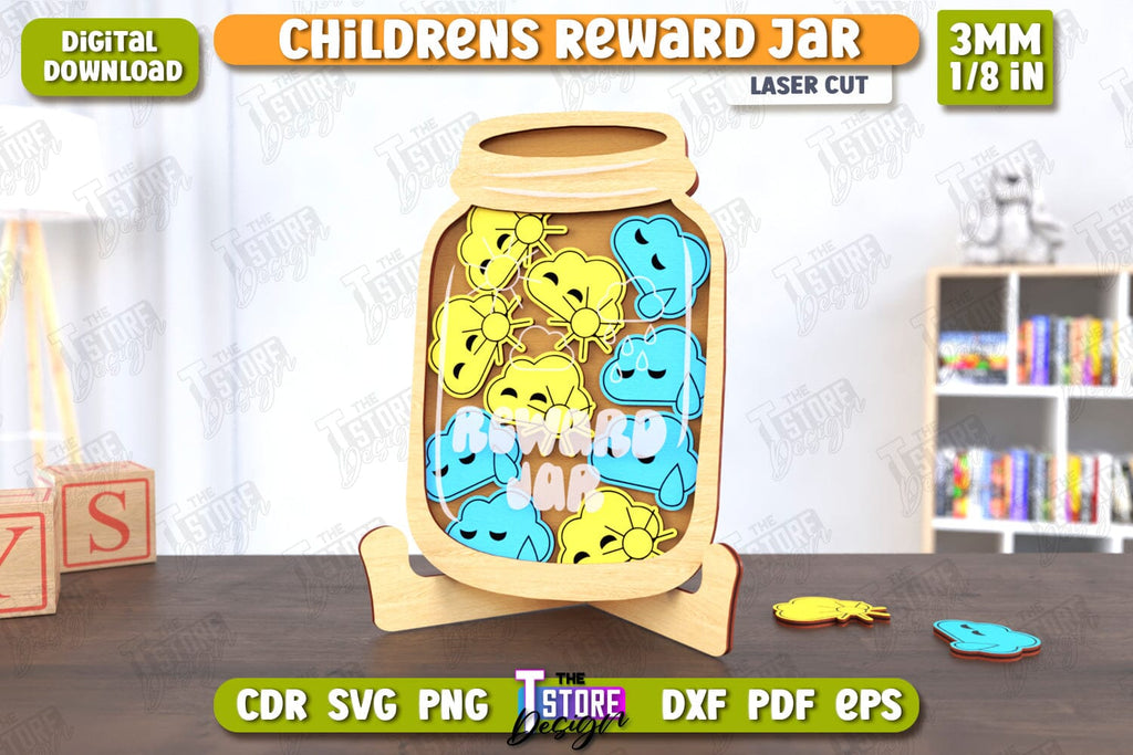Children’s Reward Jar Laser Cut | Classroom Reward Jar | Good Behavior ...