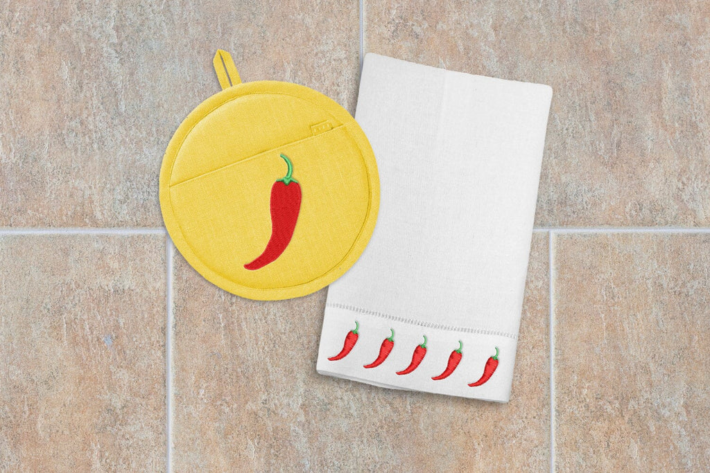 Chili Pepper Mini Embroidery - So Fontsy