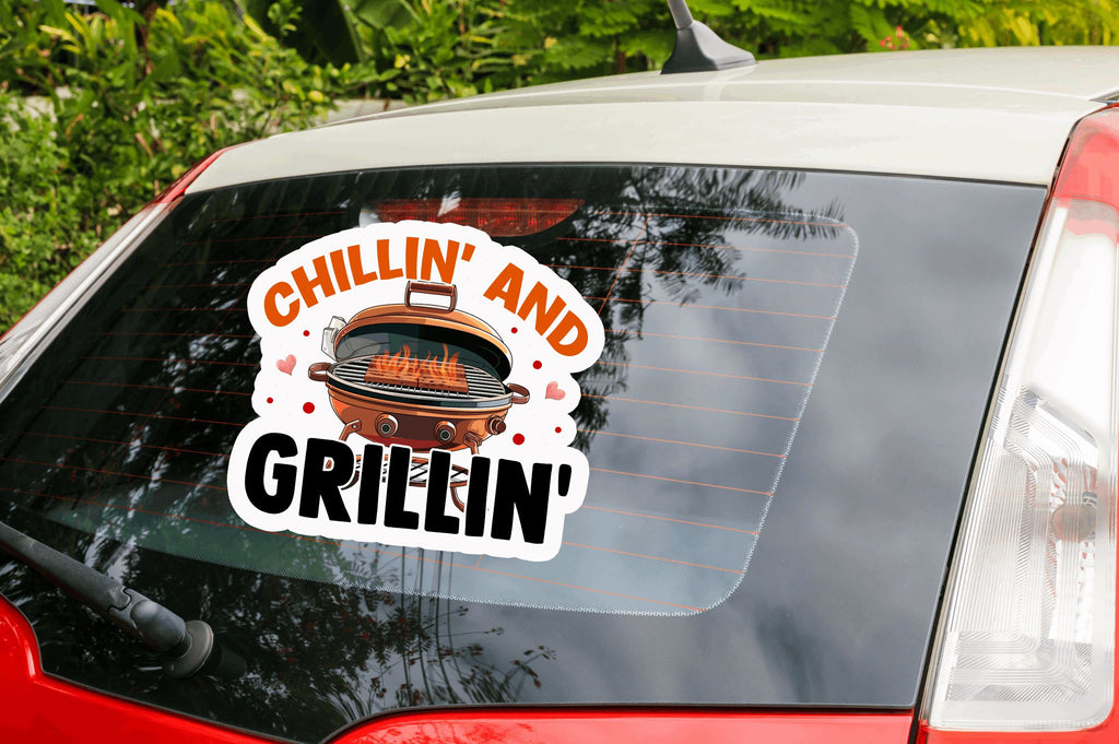 Chillin and grillin Sticker Design - So Fontsy