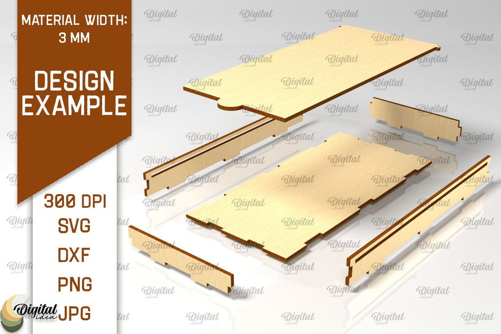 Chocolate Holder Laser Cut. Chocolate Gift Box SVG - So Fontsy