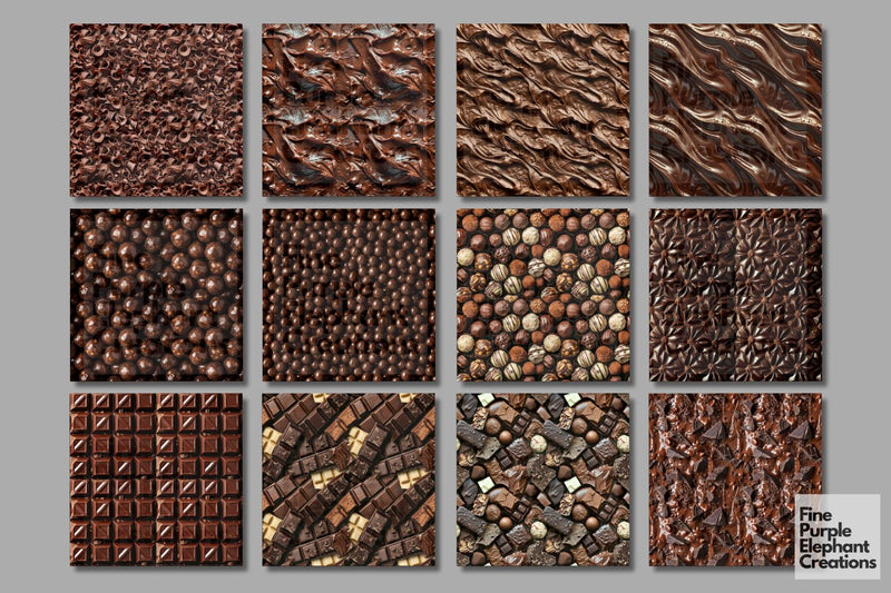 Chocolate Textures Candy Bar Paper - So Fontsy