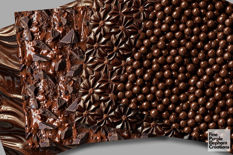 Chocolate Textures Candy Bar Paper - So Fontsy