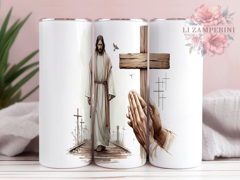 Christian 20oz Tumbler Wrap PNG, Jesus Tumbler PNG Sublimation Design ...