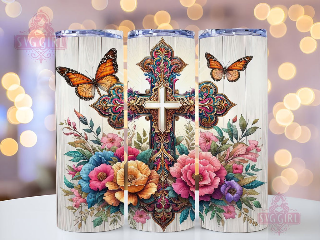 Christian 20oz Tumbler Wrap Sublimation Design, Straight Tapered ...