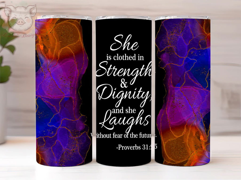 Christian Bible Verse 20oz Tumbler Png, Straight & Tapered Tumbler Png ...