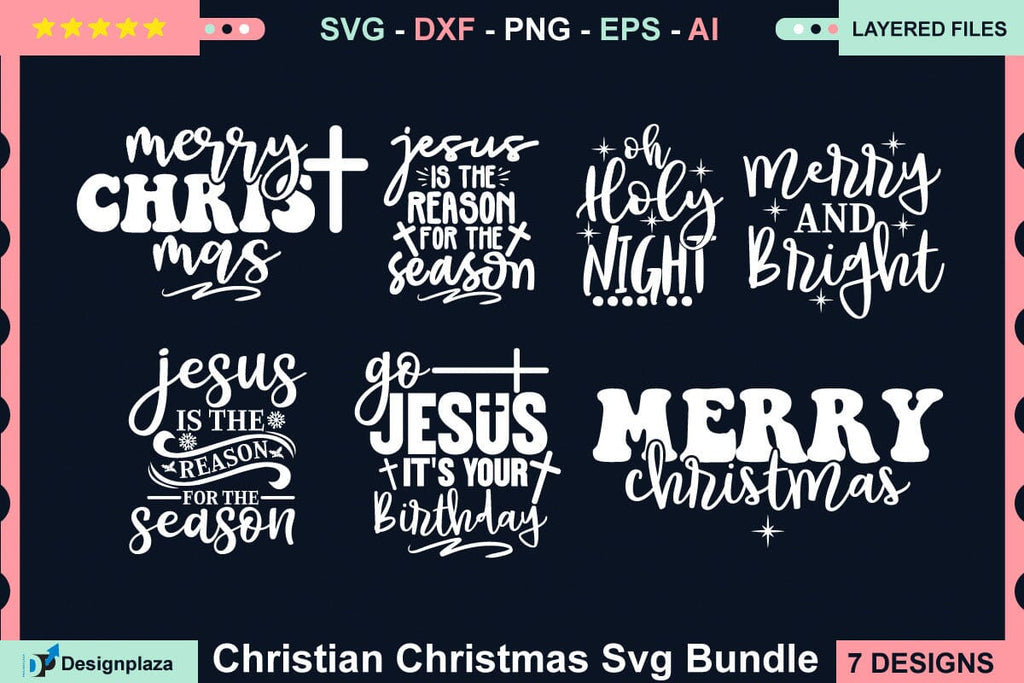 christian christmas svg bundle - So Fontsy