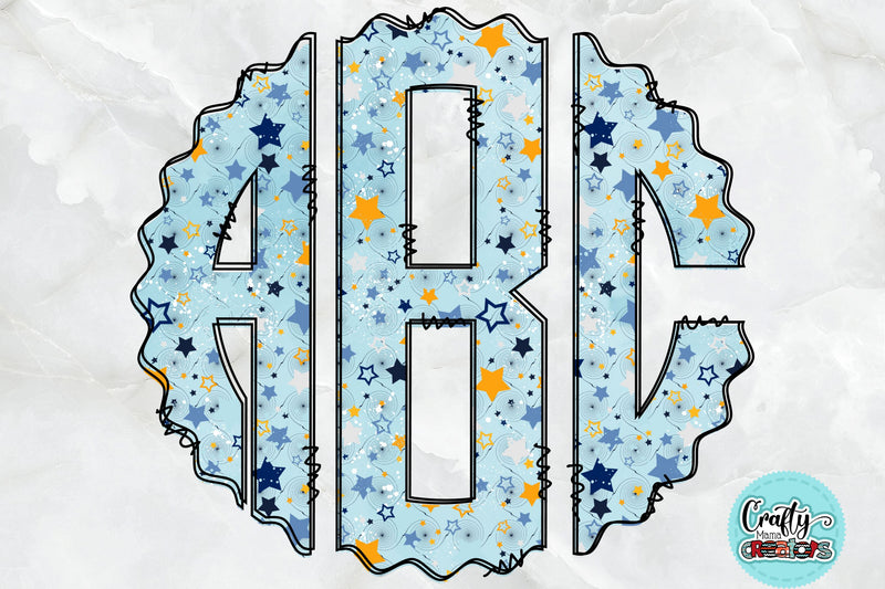 Christian Christmas Trio Monogram Alphabet, Jesus Nativity - So Fontsy