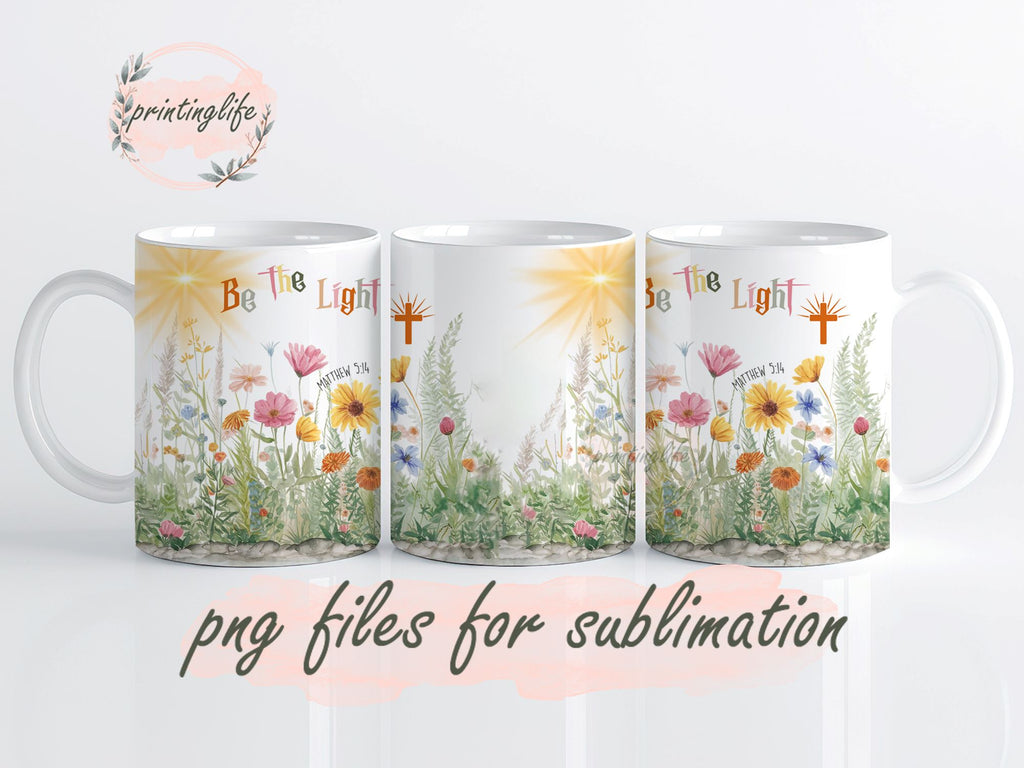 Christian Mug Wrap, Christian Mug Wrap Design, Instant Digital Design ...