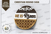 3D Christian Round Sign Laser Cut - So Fontsy